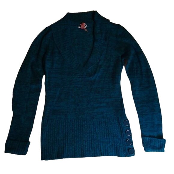 Derek Heart | Sweaters | Derek Heart Vneck Sweater Color Blue Black ...